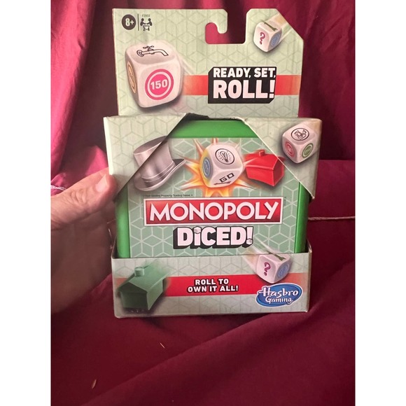 Monopoly | Games | Hasbro Monopoly Diced Game Ready Set Roll New | Poshmark